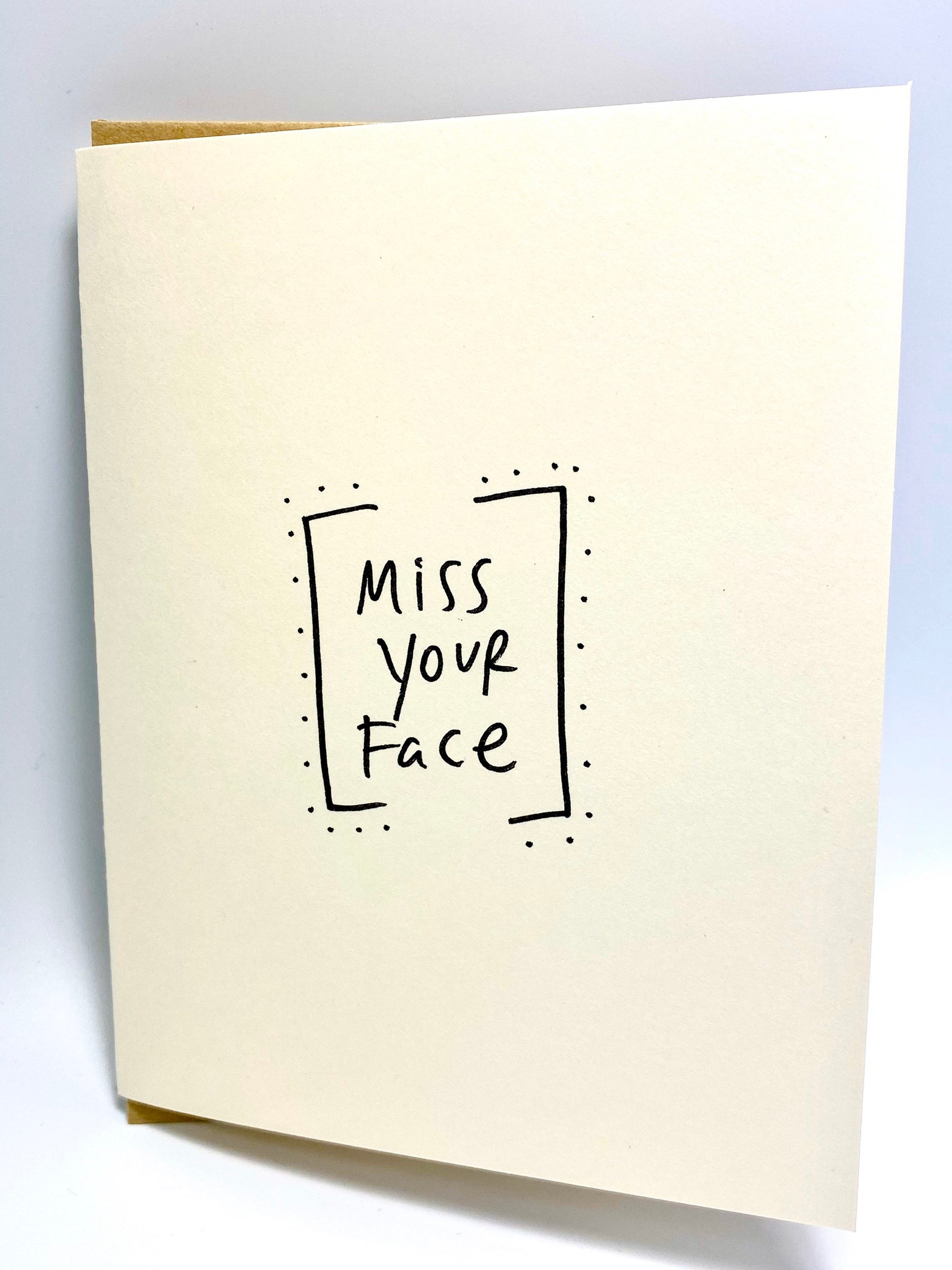 Miss Your Face Card, Social Distance/quarantine Card, Reach Out With ...