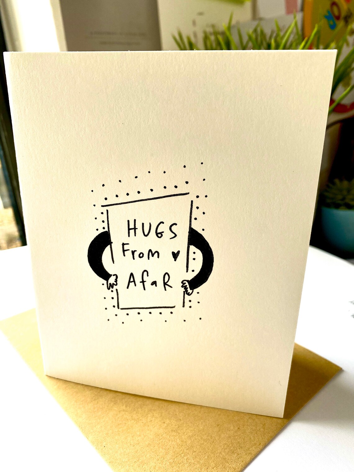 Hug From Afar Quarantine Card Social Distance/quarantine | Etsy