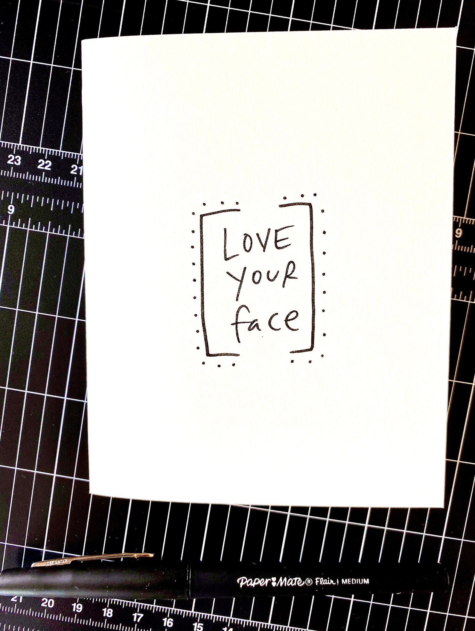 Love Your Face Card, Social Distance/quarantine Card, Reach Out With ...