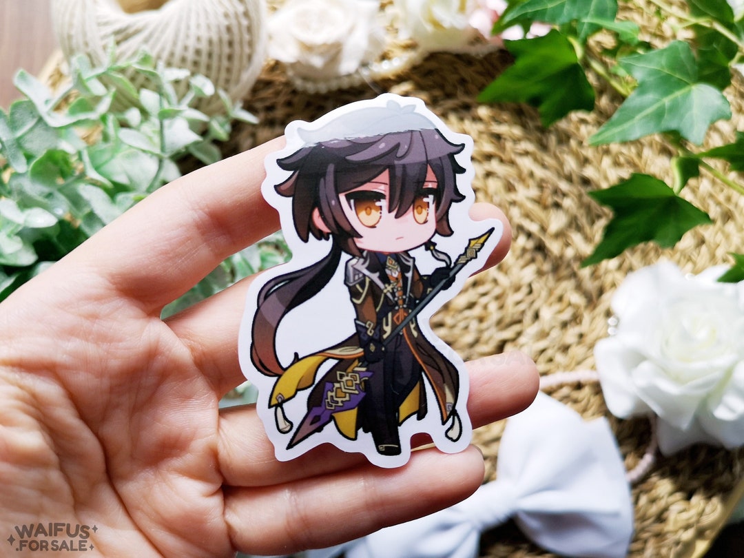 Zhongli Genshin Impact Vinyl Sticker - Etsy