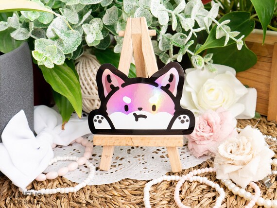 Bumper Stickers Holographic Red Fox Sticker Angy Animal Stickers ...