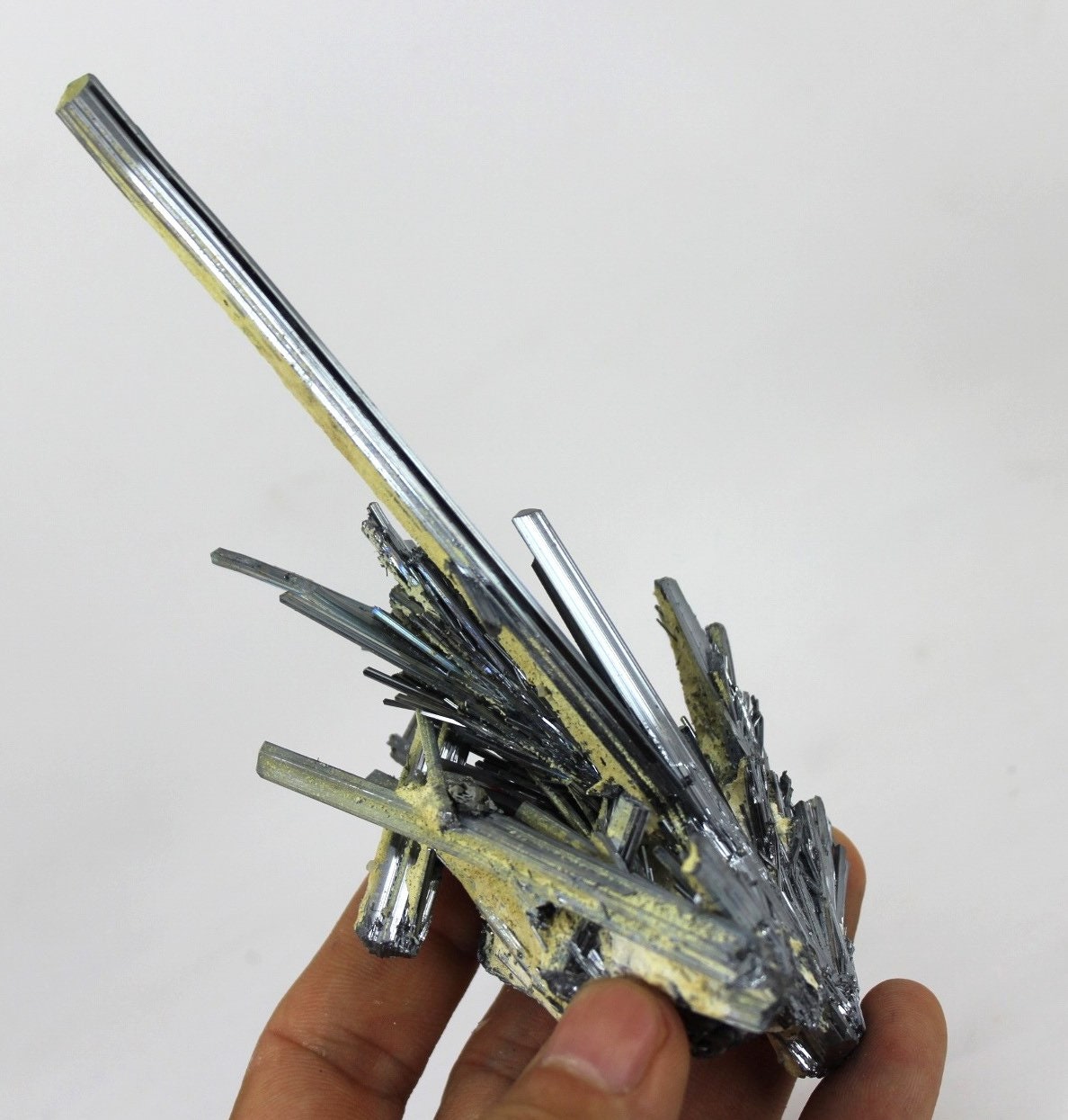 148mm POWERFUL Lustrous Stibnite cluster Mineral Specimen | Etsy