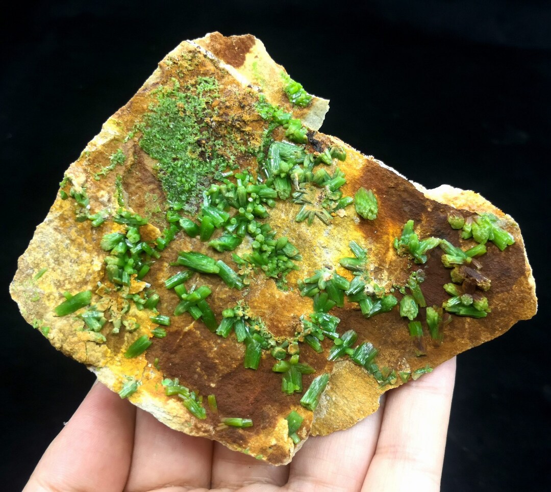 108mm Pyromorphite Crystals on Matrix, Natural Mineral Specimen From ...