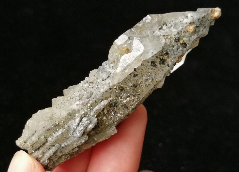 UNUSUAL Terminated Skeletal Quartz With White Dolomite From Inner ...
