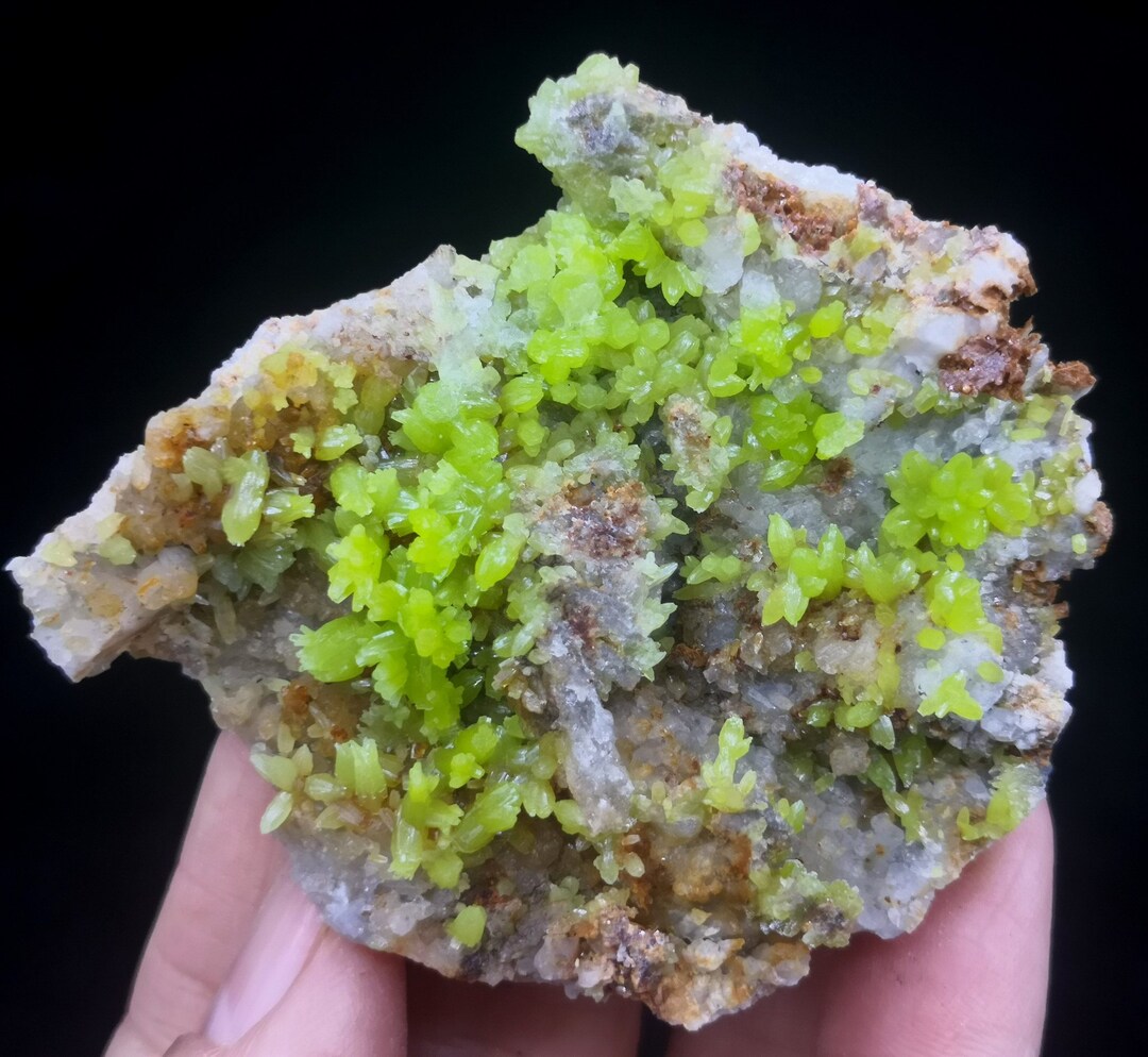 60mm Pyromorphite Crystals on Matrix, Natural Mineral Specimen From ...