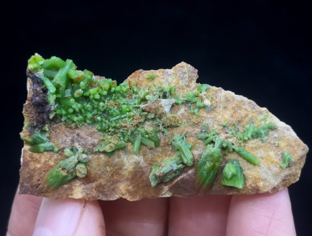 48mm Pyromorphite Crystals on Matrix, Natural Mineral Specimen From ...