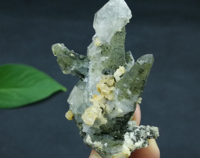 67mm Unusual Scepter Quartz on Skeletal Quartz With Dolomite ...