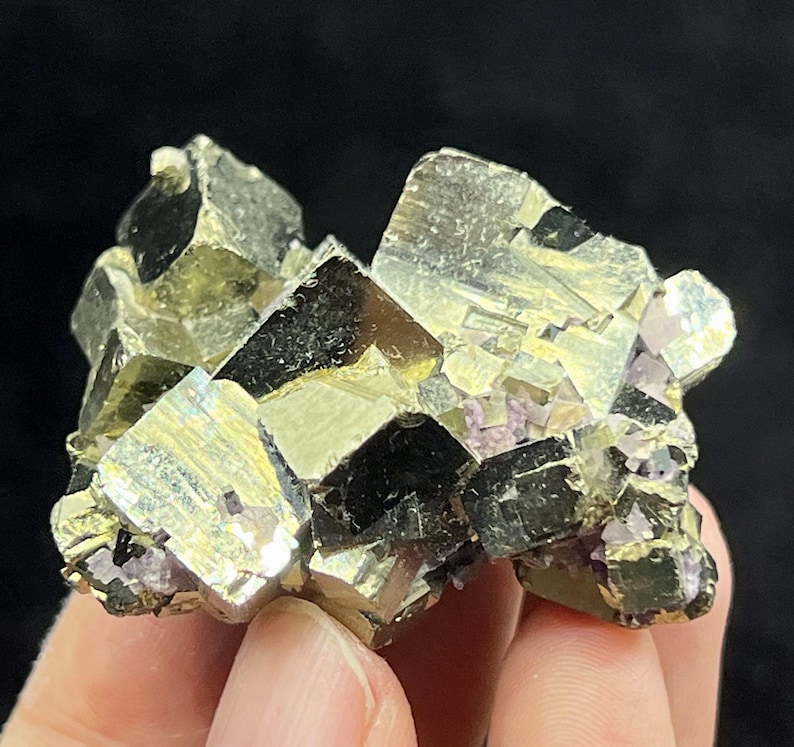 39mm 78g Shiny Pyrite Cluster From Shangbao Hunan China, Natural ...