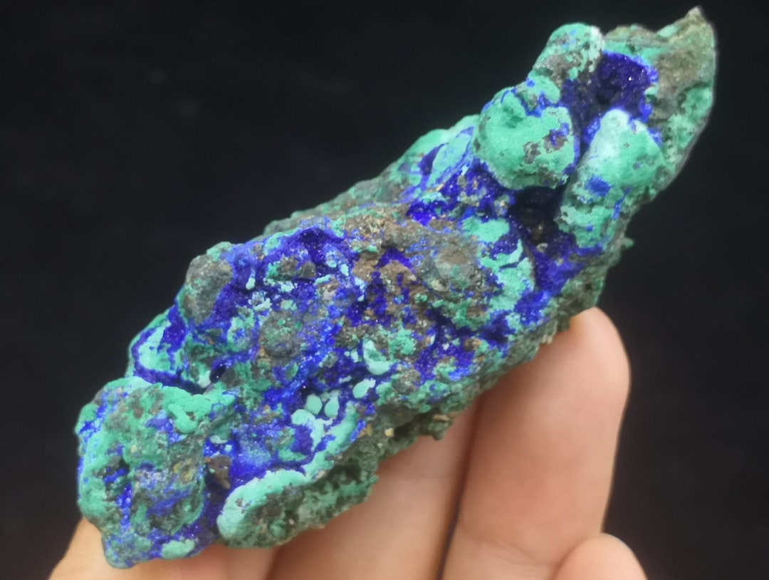 BOTH SIDES BEAUTIFUL Blue Azurite With Green Malachite, 70mm 55g ...