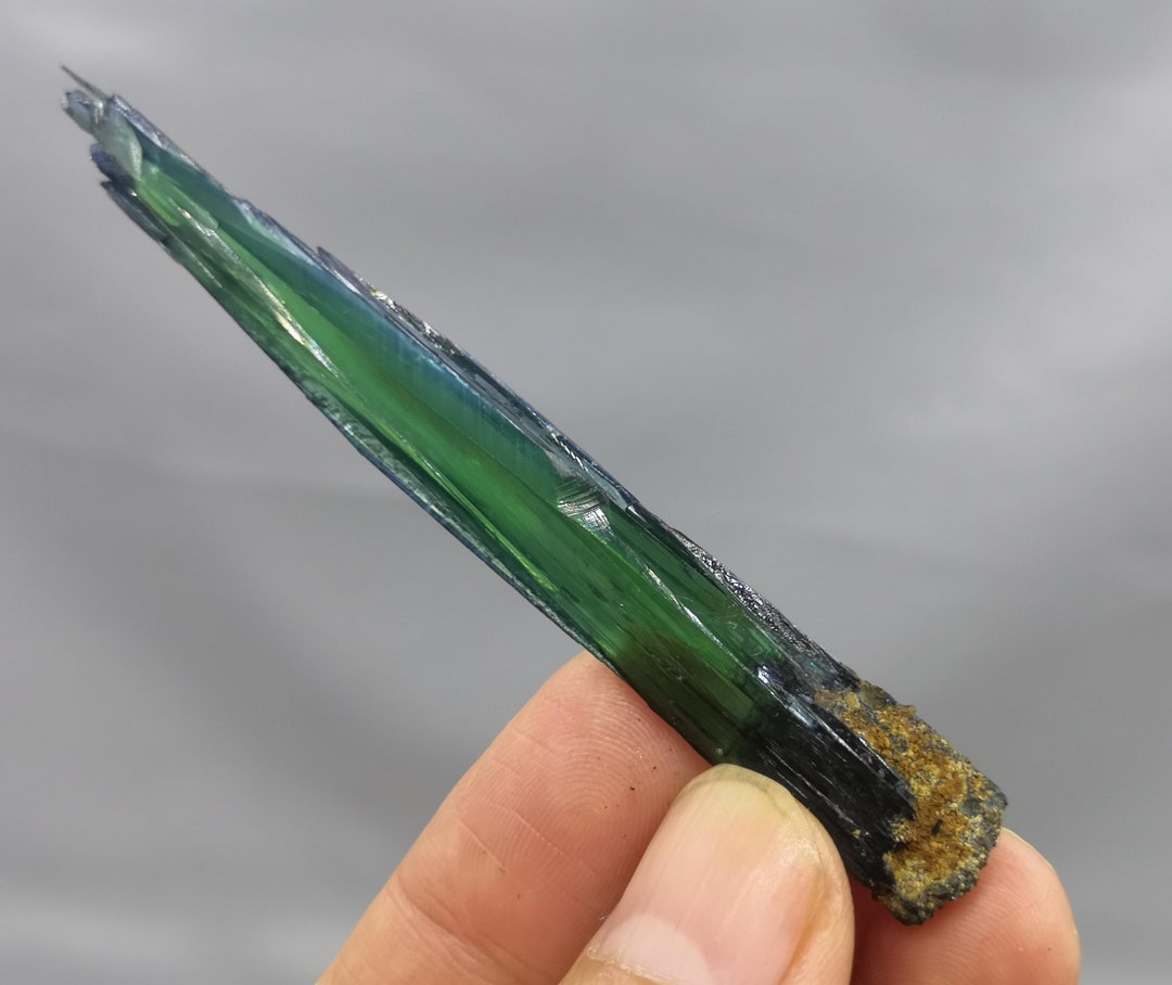 75mm Great Color GEMMY GREEN/BLUE Vivianite From Brazil (you'll Receive ...