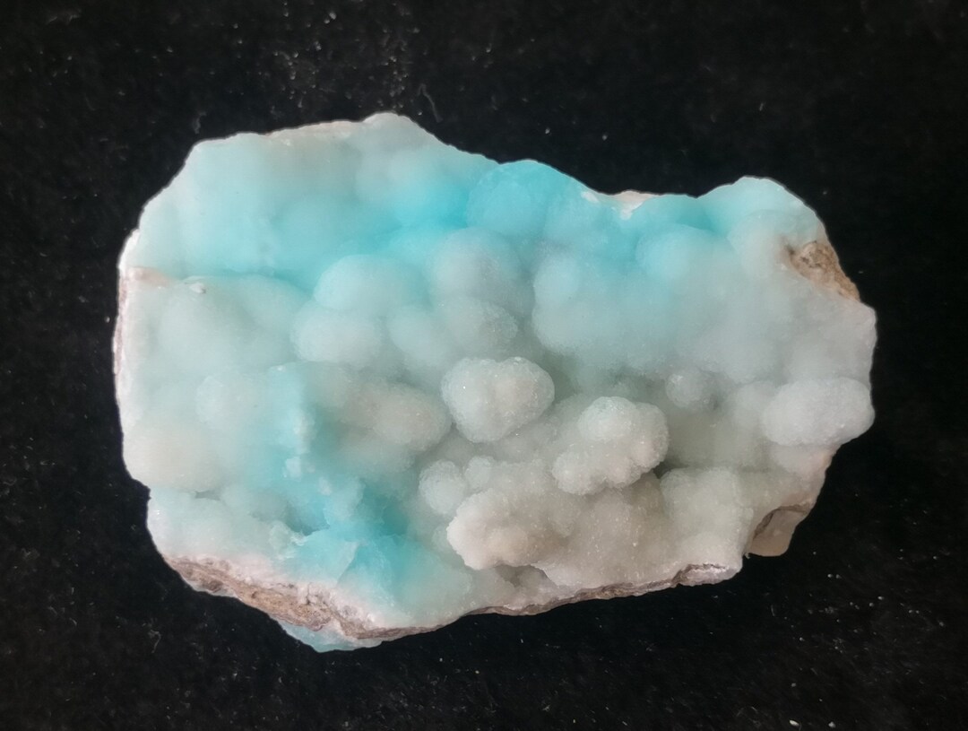 62mm Beautiful Botryoidal Light Blue Hemimorphite, Natural Mineral ...