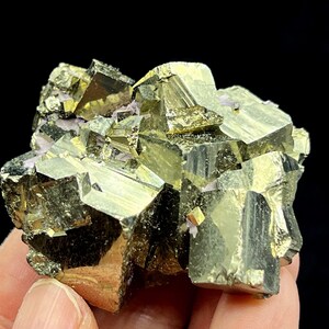 39mm 78g Shiny Pyrite Cluster From Shangbao Hunan China, Natural ...