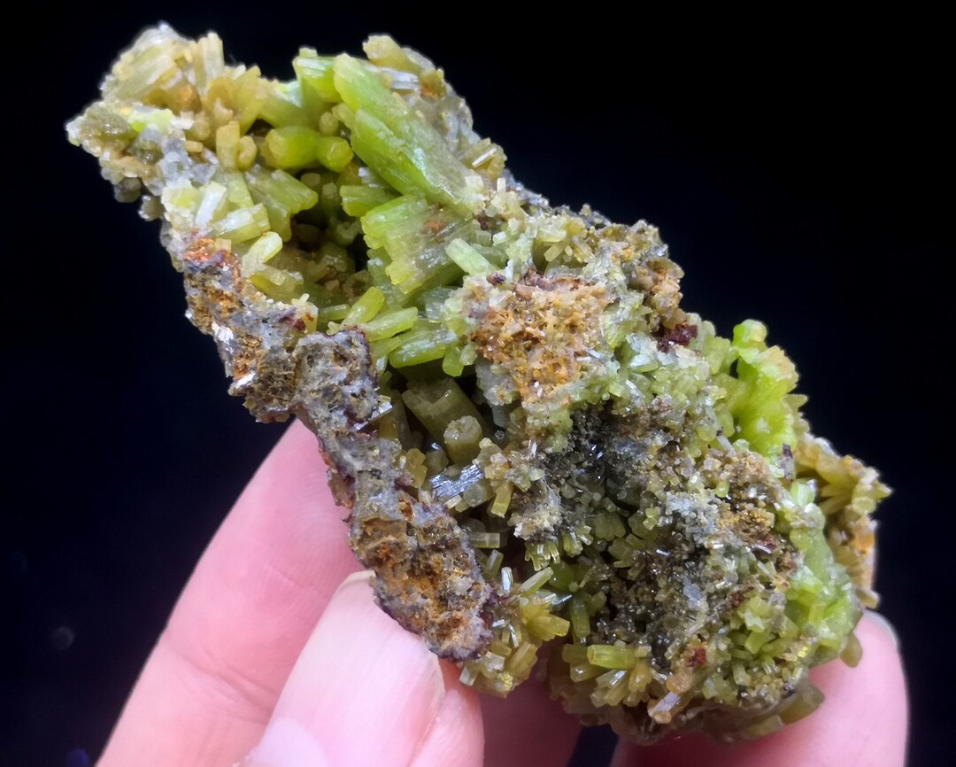 60mm Pyromorphite Crystals on Matrix, Natural Mineral Specimen From ...