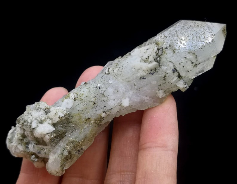 Phantom Terminated Skeletal Quartz With White Dolomite From Inner ...