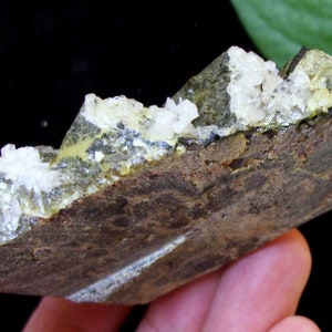 122g Two Generations Drusy Quartz on Olive Green Andradite Garnet on Dark Green Andradite Garnet ...