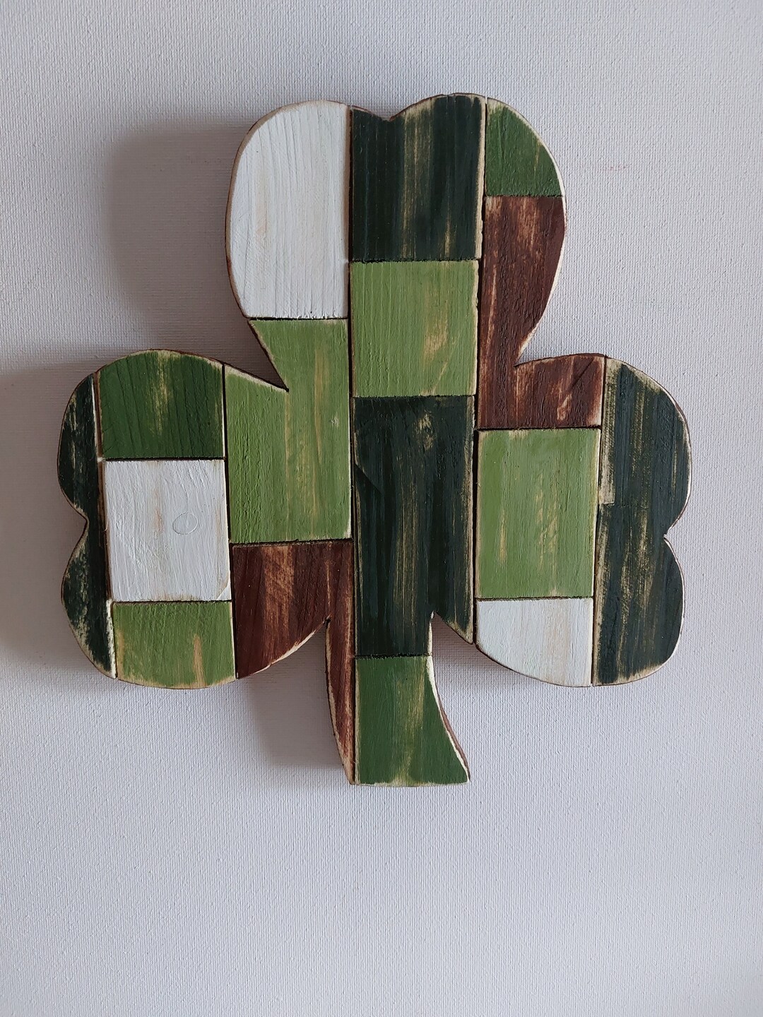 Primitive Irish Wood Shamrock Sign Rustic St Patrick's Shelf Sitter - Etsy