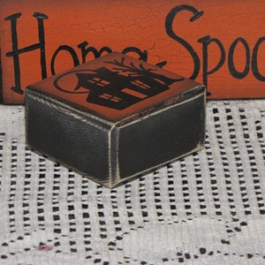 Personalized Prim Wooden Blocks Halloween Home Spooky Home Distressed ...