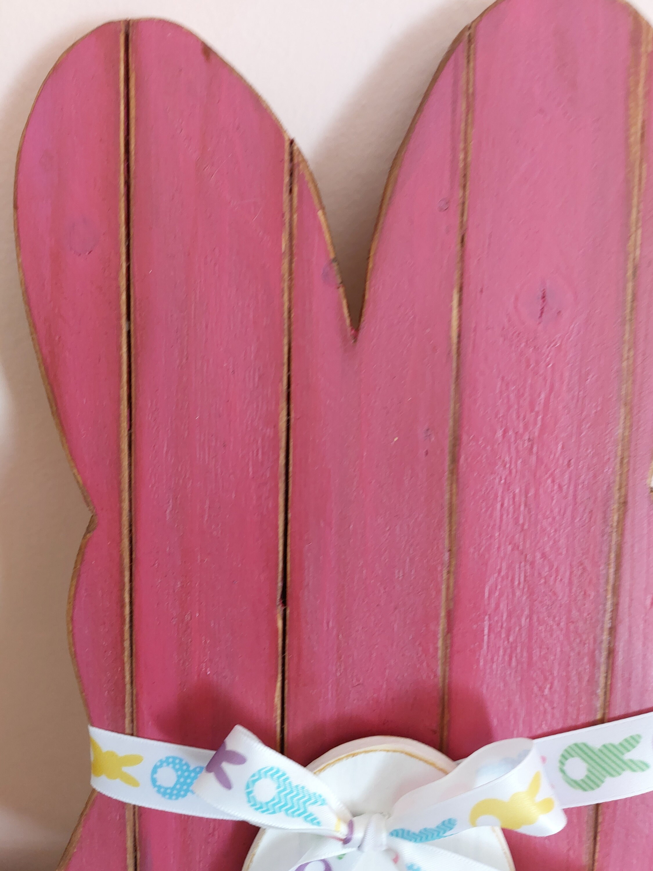 Primitive Wood Easter Bunny Sign Rustic Holiday Decor Prim | Etsy