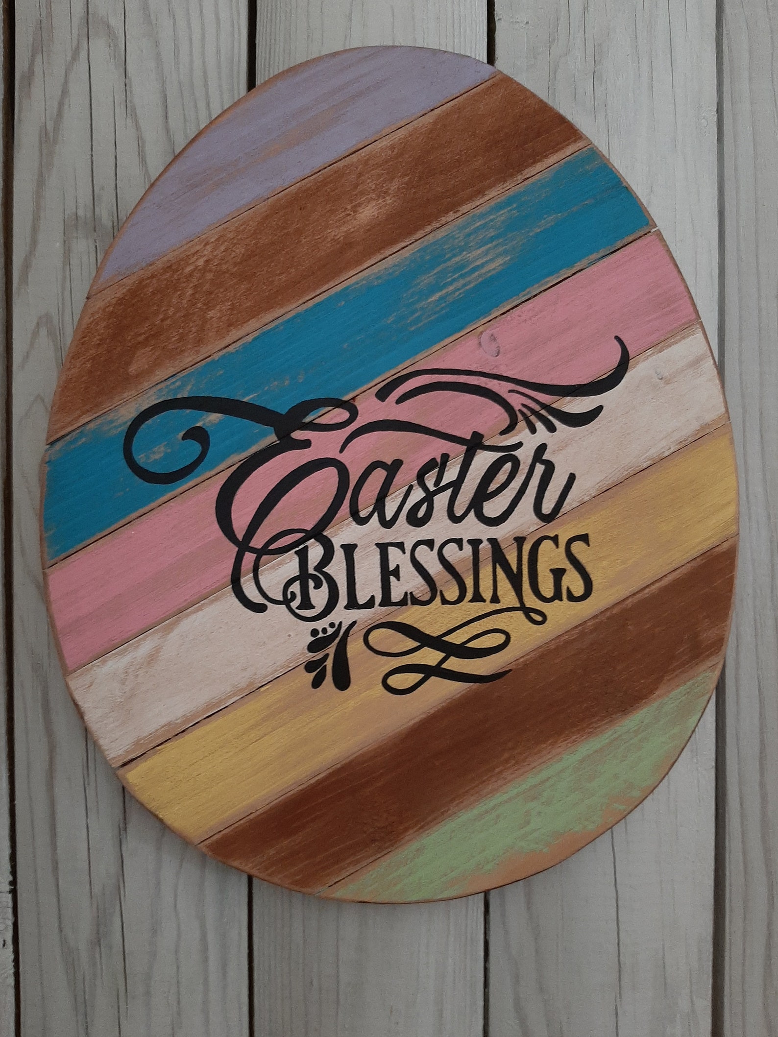 Primitive Easter Egg Sign Rustic Wood Easter Shelf Sitter | Etsy