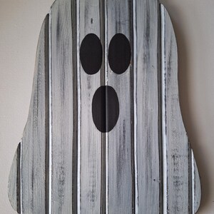 Rustic Wooden Jack-o-lantern and Primitive Wood Ghost Pair Halloween ...