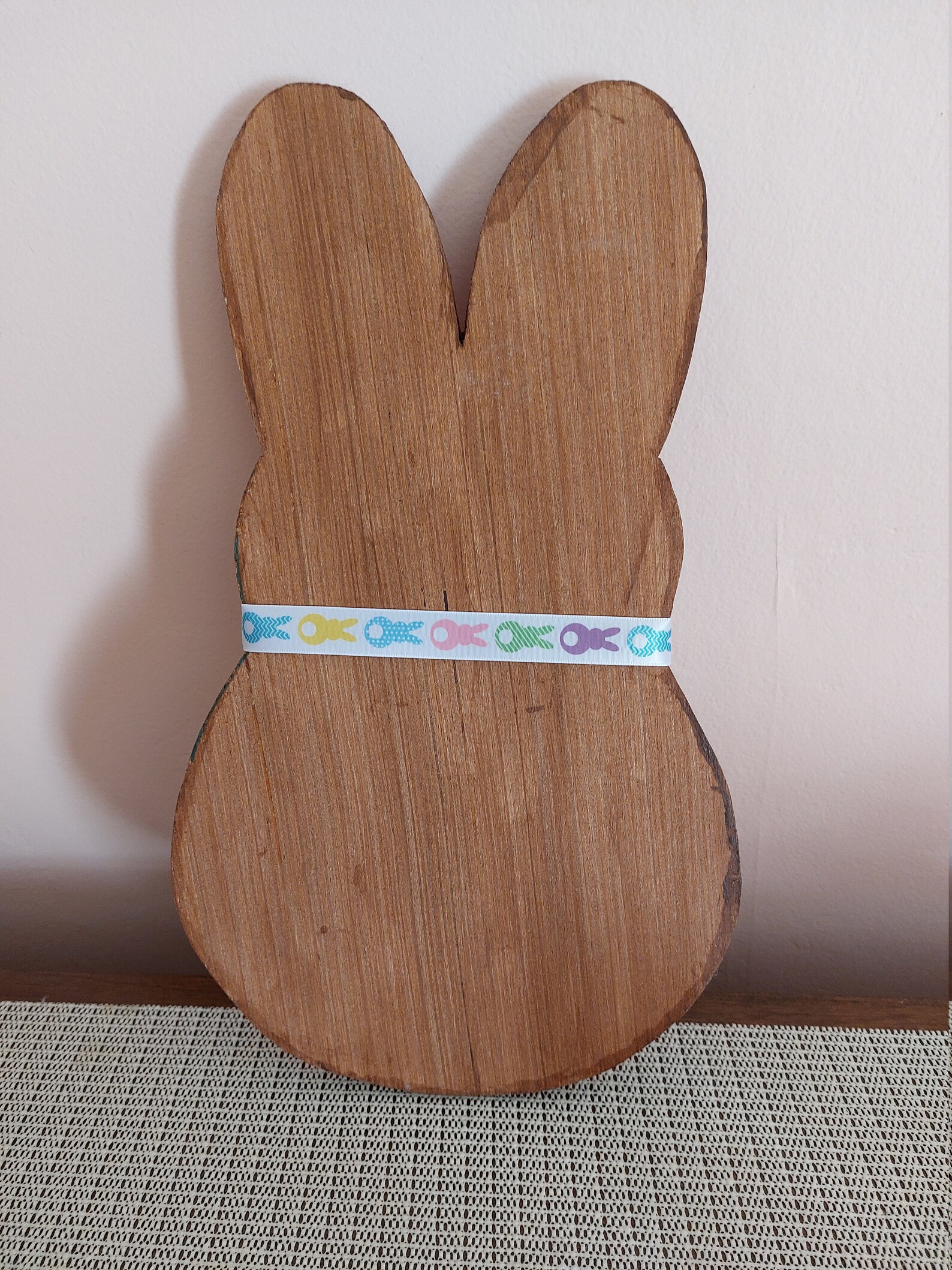 Primitive Wood Easter Bunny Sign Rustic Holiday Decor Prim | Etsy