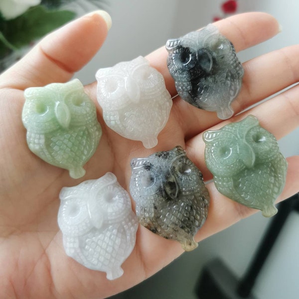 Jade Owl - Etsy
