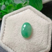 BURMA JADEITE JADE –parcel of 4 -8 X 6 and 1 – 7 X 5 Mm Oval Cabs ...