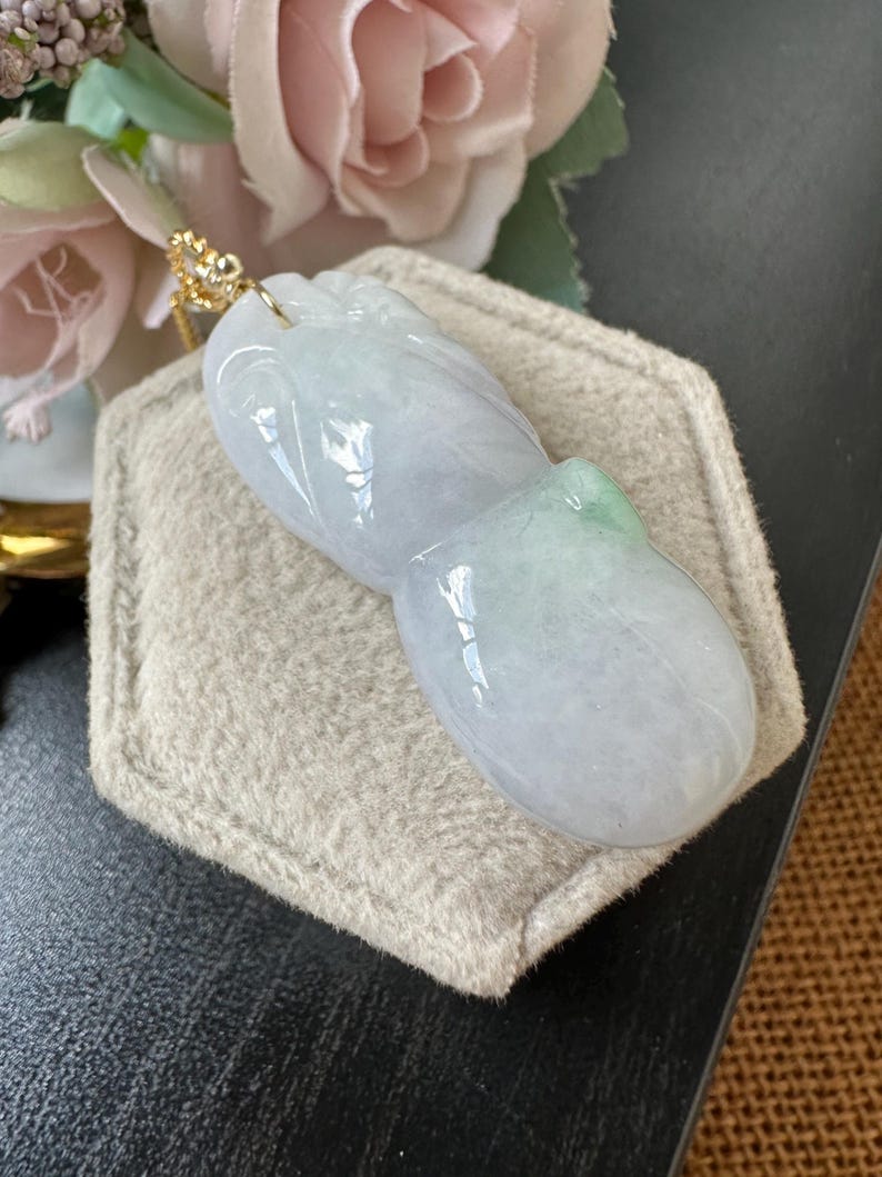 Tri Colour Type A Grade A Natural Jadeite Jade Fei Cui Calabash Hulu ...