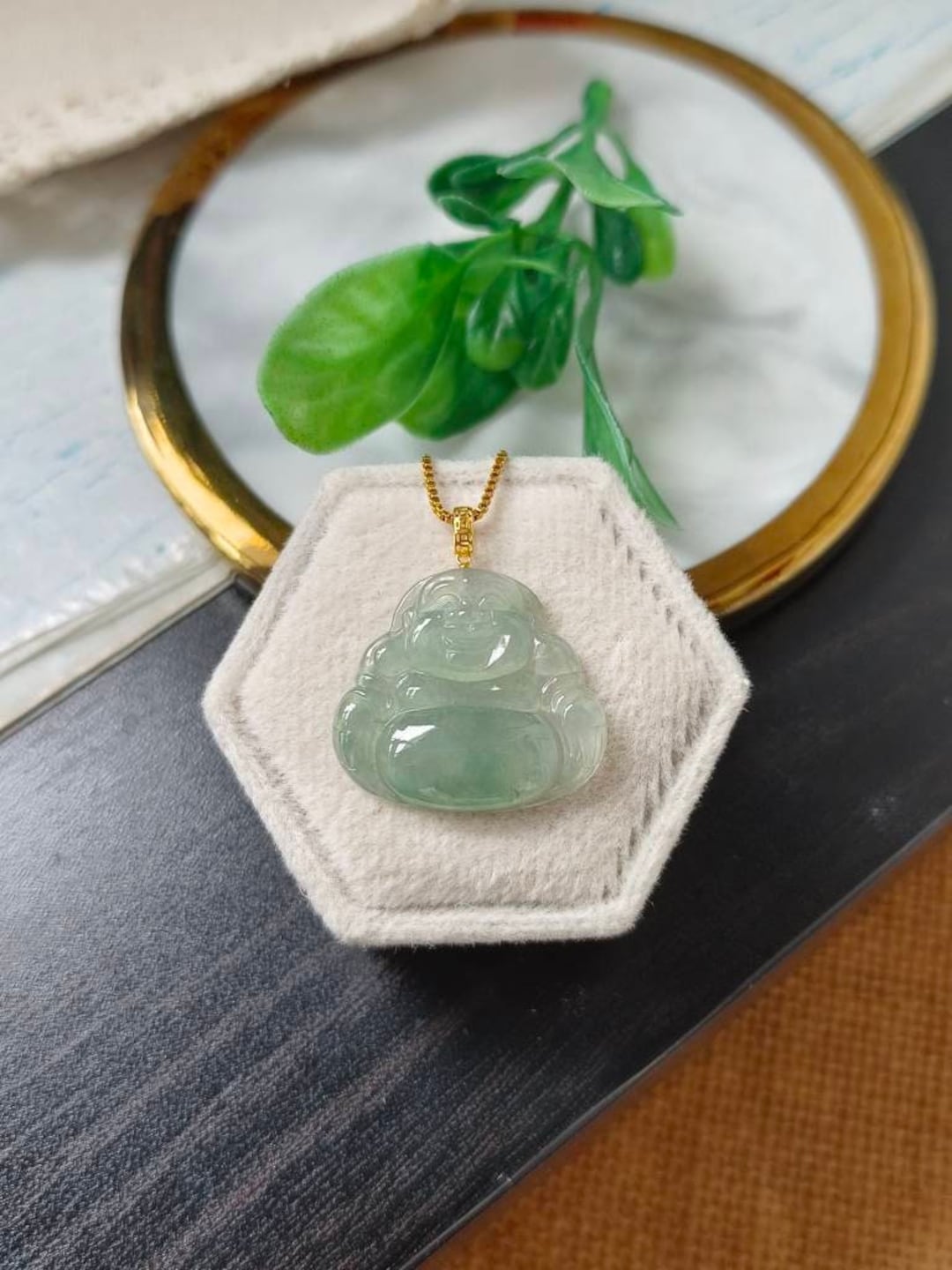 Icy Translucent Light Green Type A Grade A Natural Jadeite Jade Fei Cui ...