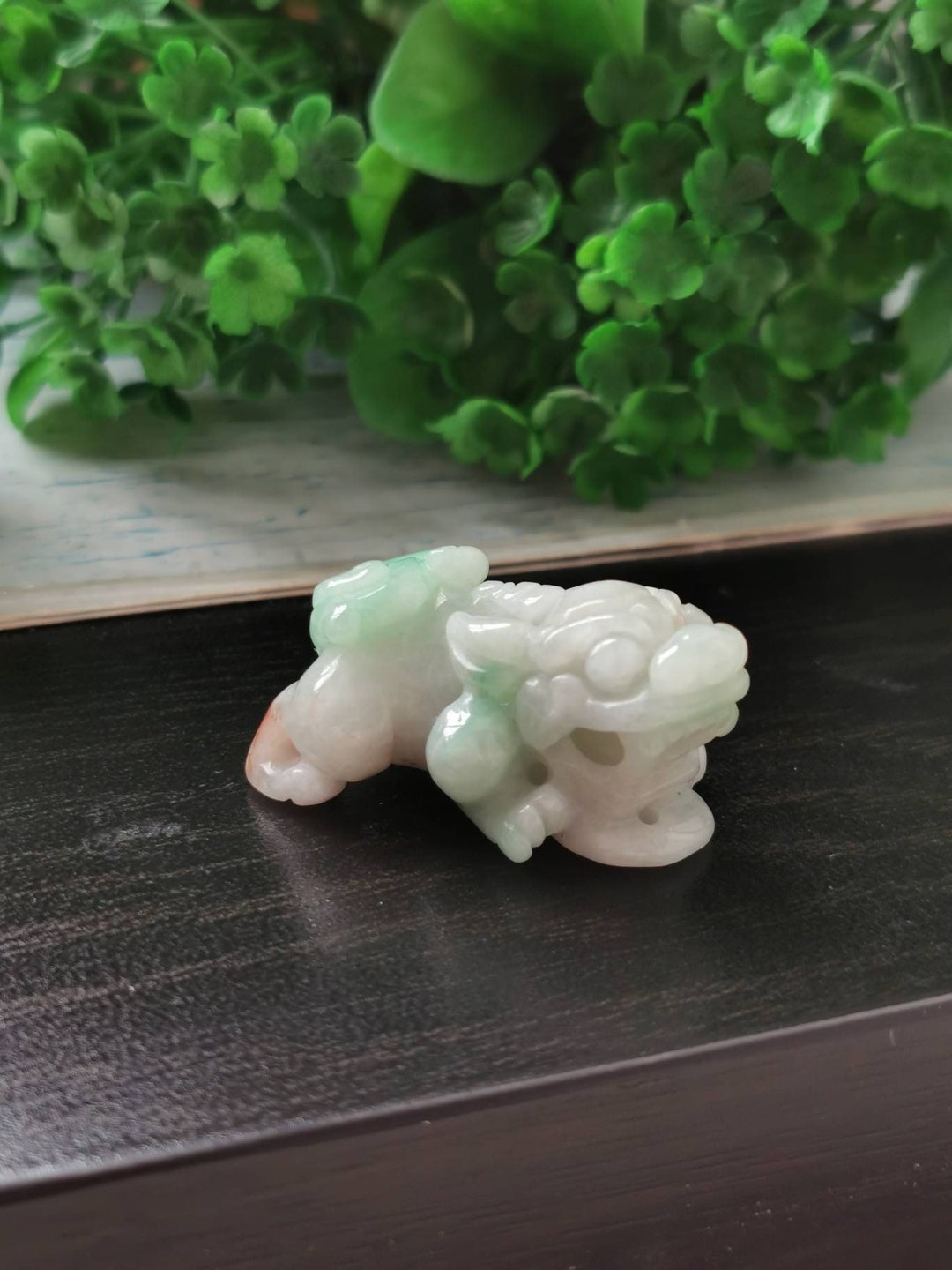 Unique Tri Colour Type A Grade A Natural Jadeite Jade Fei Cui 3D Pi Xiu ...