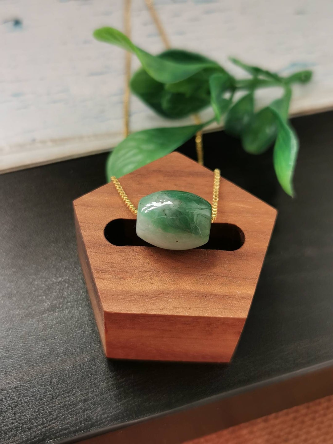 Tri Colour Type A Grade A Natural Jadeite Jade Fei Cui Barrel Pendant ...