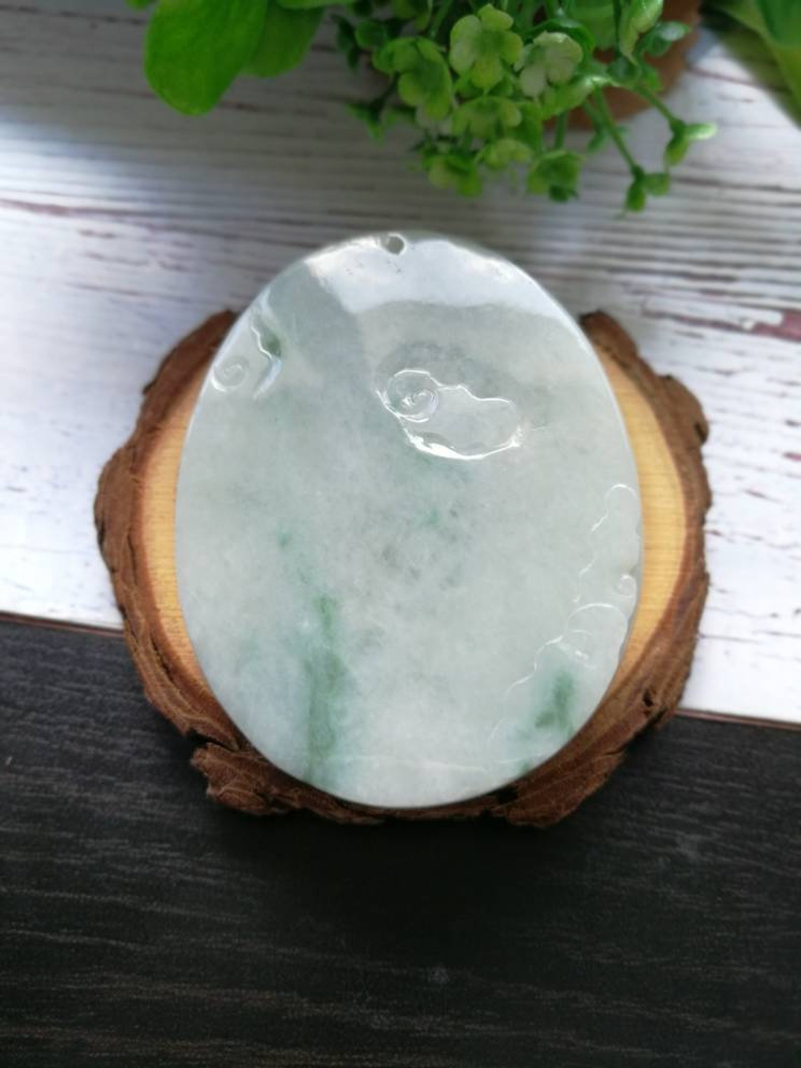 Floral Green Translucent Type A Grade A Natural Jadeite Jade - Etsy