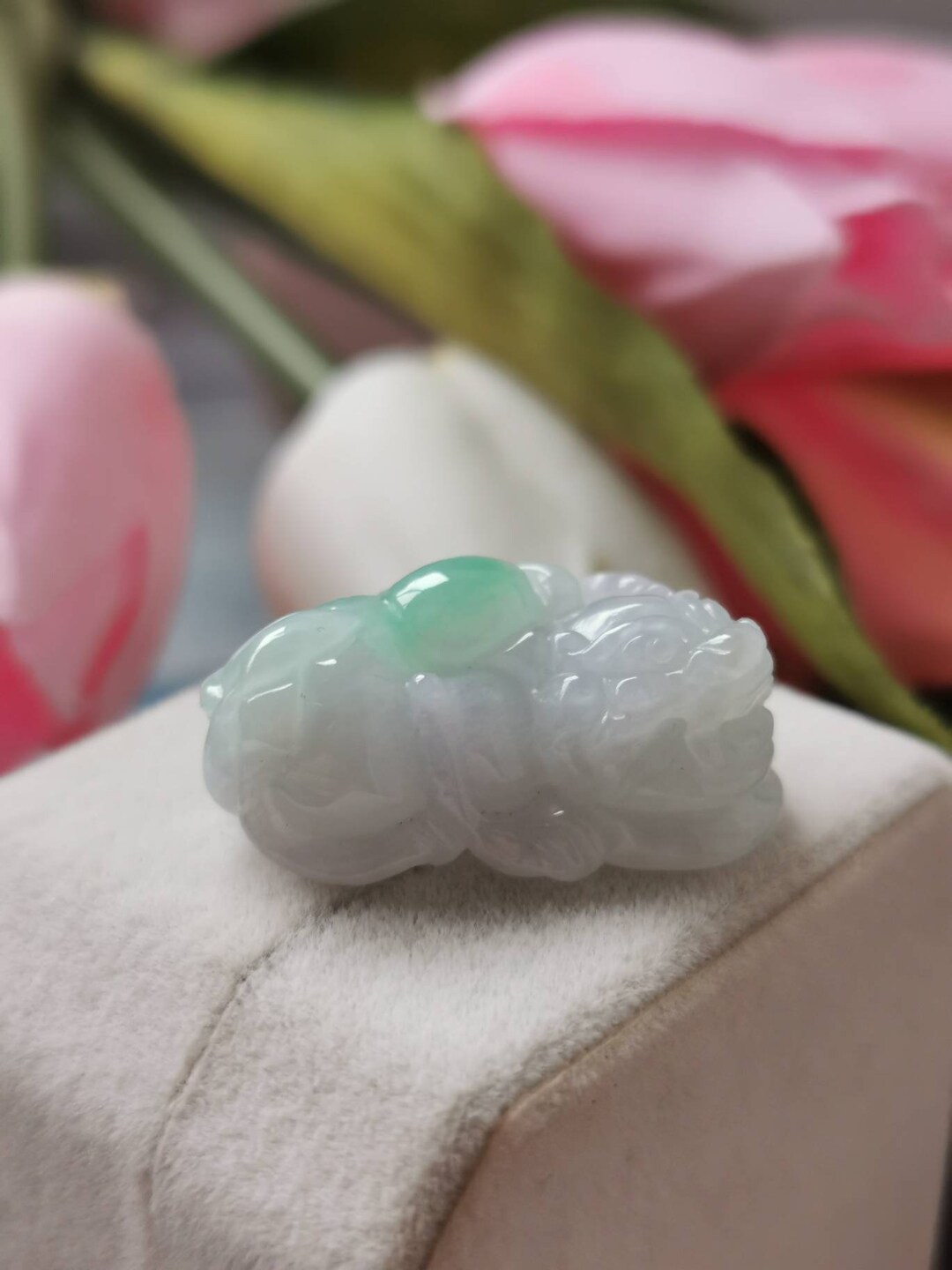 Tri Colour Type A Grade A Natural Jadeite Jade Fei Cui 3D Pi Xiu ...