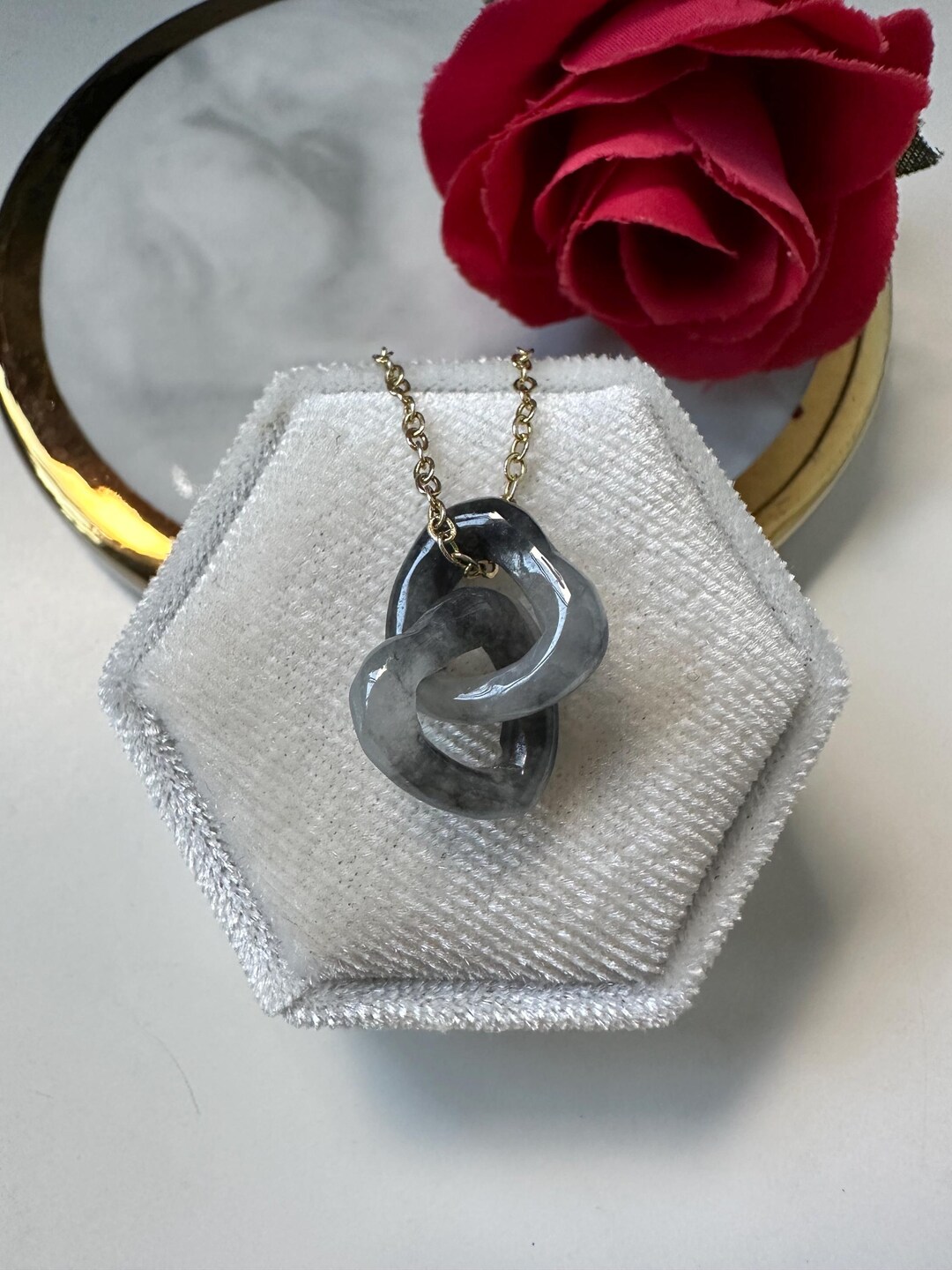 Icy Black and Grey Type A Grade a Natural Jadeite Jade Fei Cui ...
