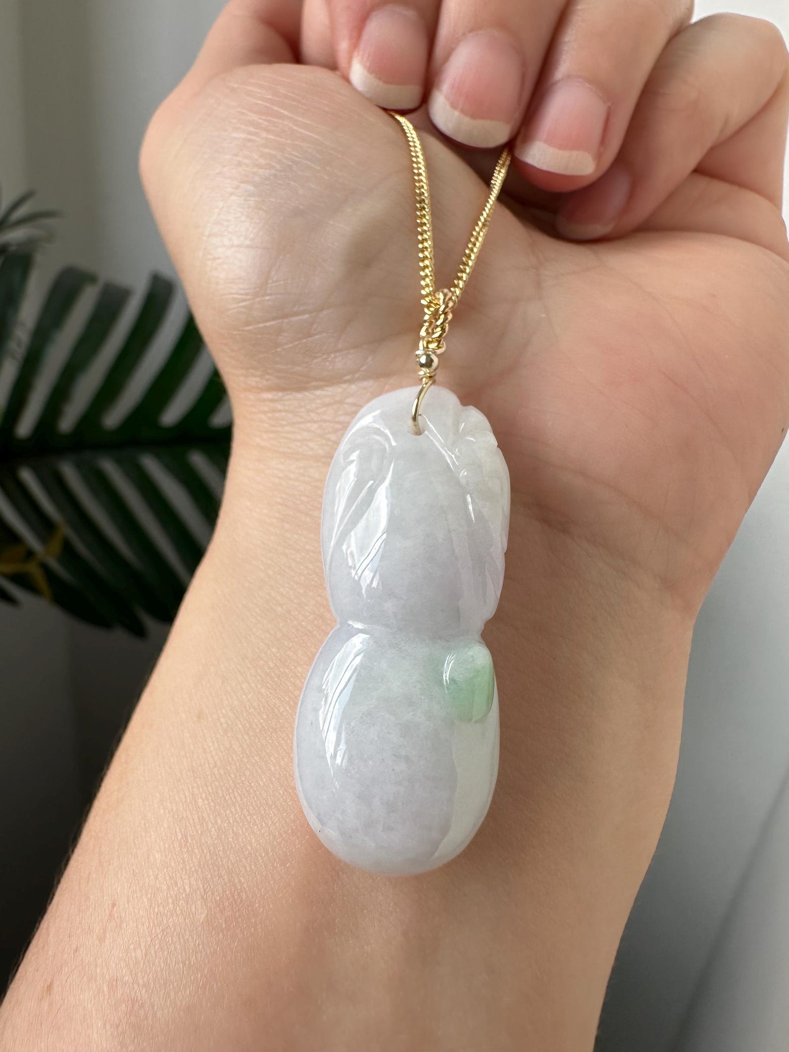 Tri Colour Type A Grade A Natural Jadeite Jade Fei Cui Calabash Hulu ...