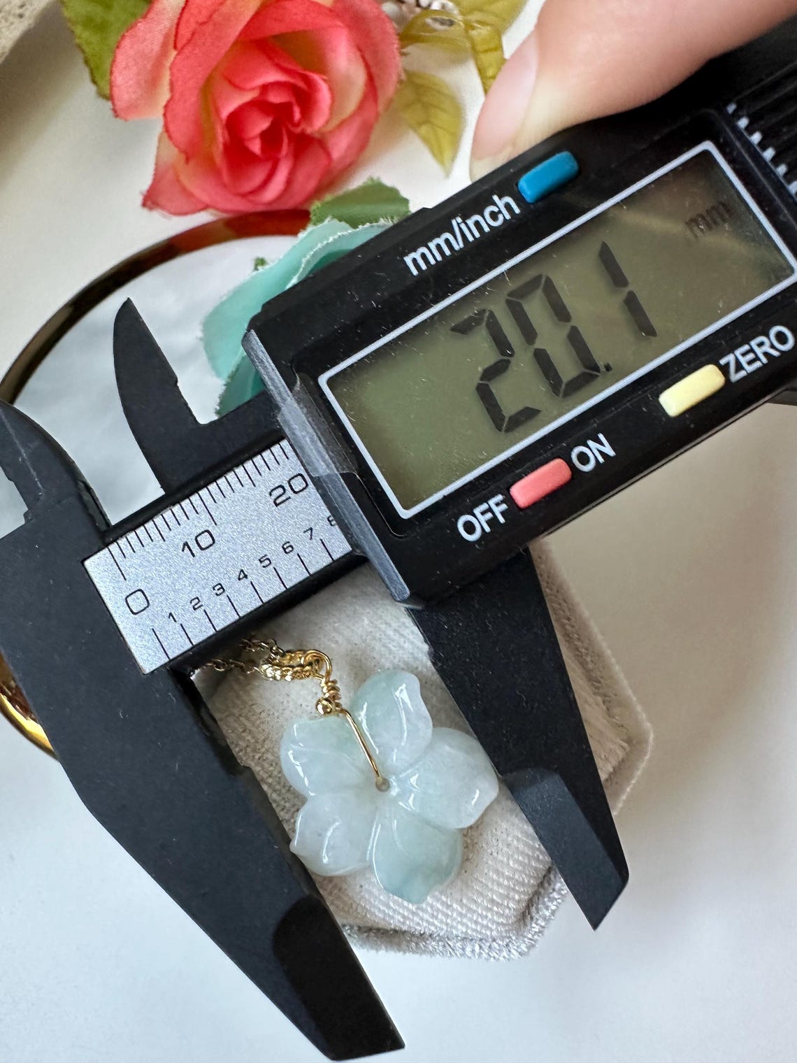 Light Blue Floral Type A Grade A Natural Jadeite Jade Fei Cui ...