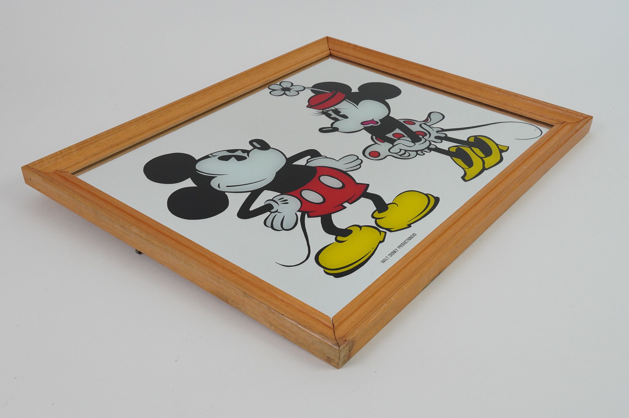 Vintage Walt Disney Mickey Mouse & Minnie Mouse Mirror Wall - Etsy