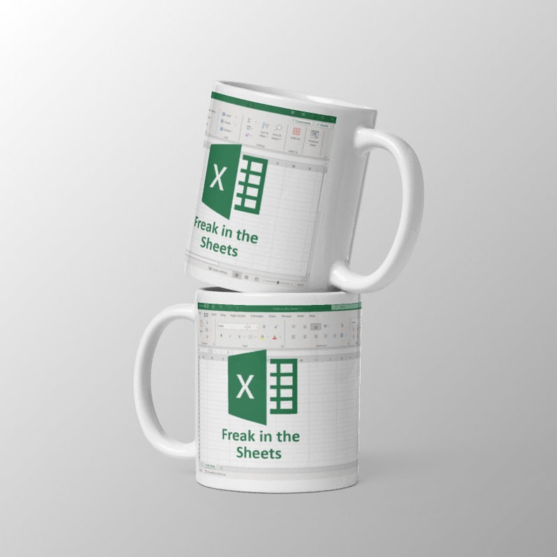 Excel Freak in the Sheets Mug - Etsy Australia
