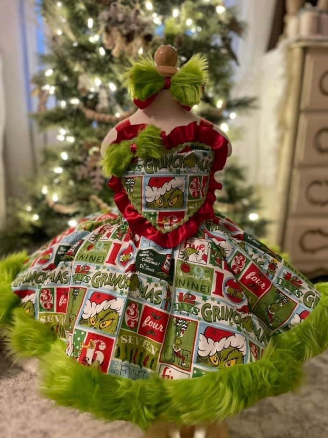 Grinch Circle Tutu Dress - Etsy