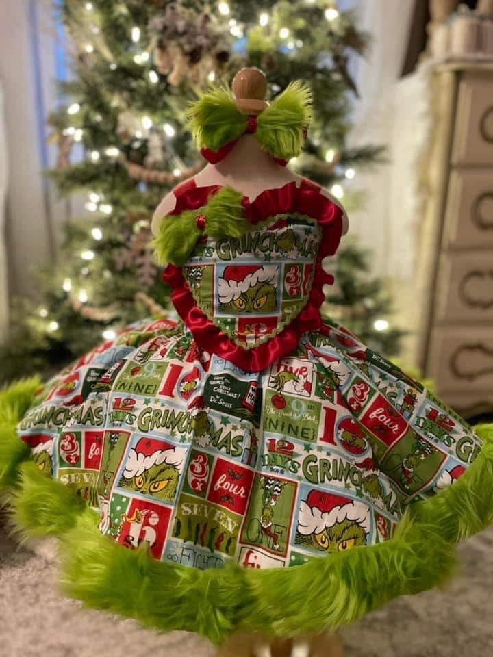Grinch Circle Tutu Dress - Etsy