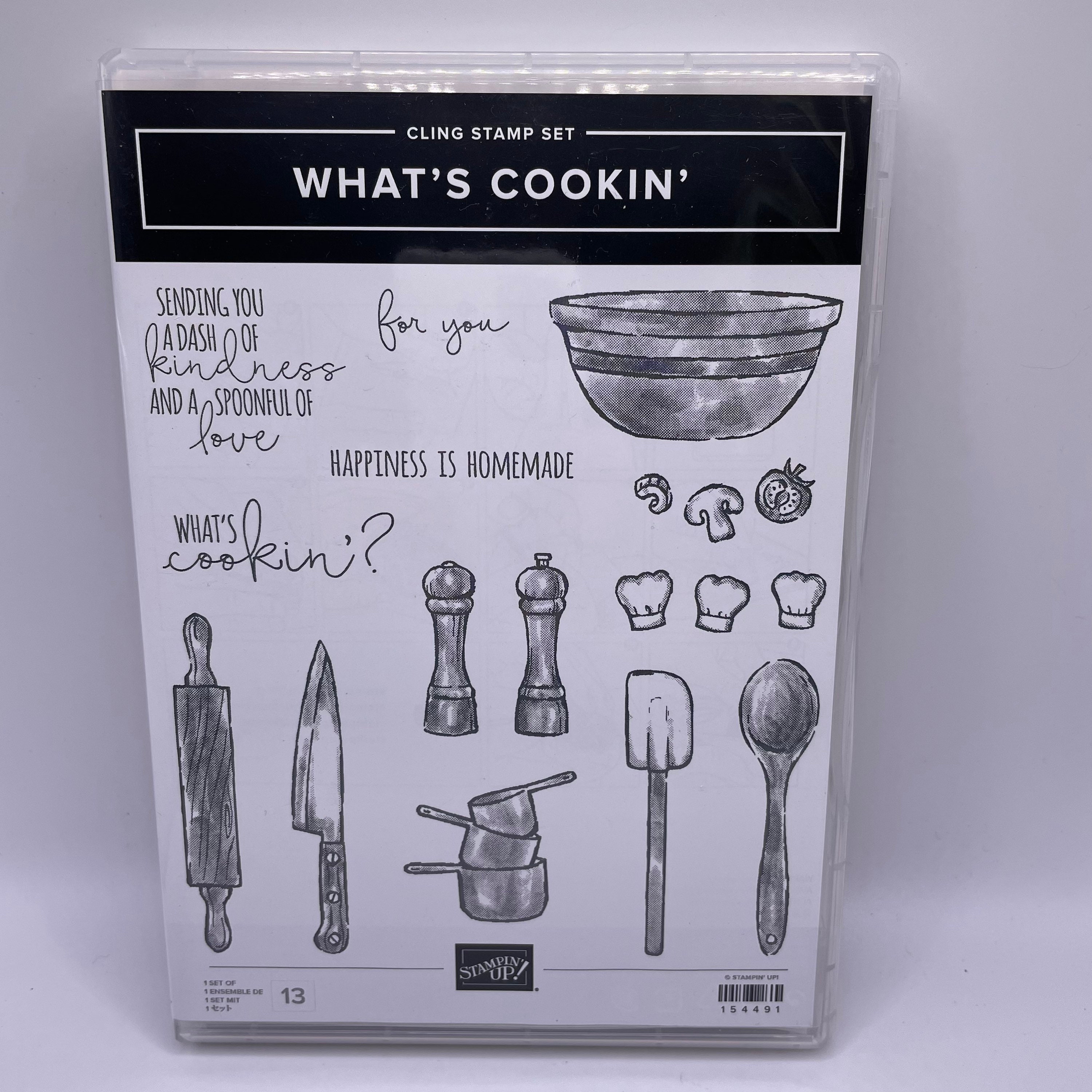 Stampin up Whats Cookin Stamps With Dies brand New - Etsy