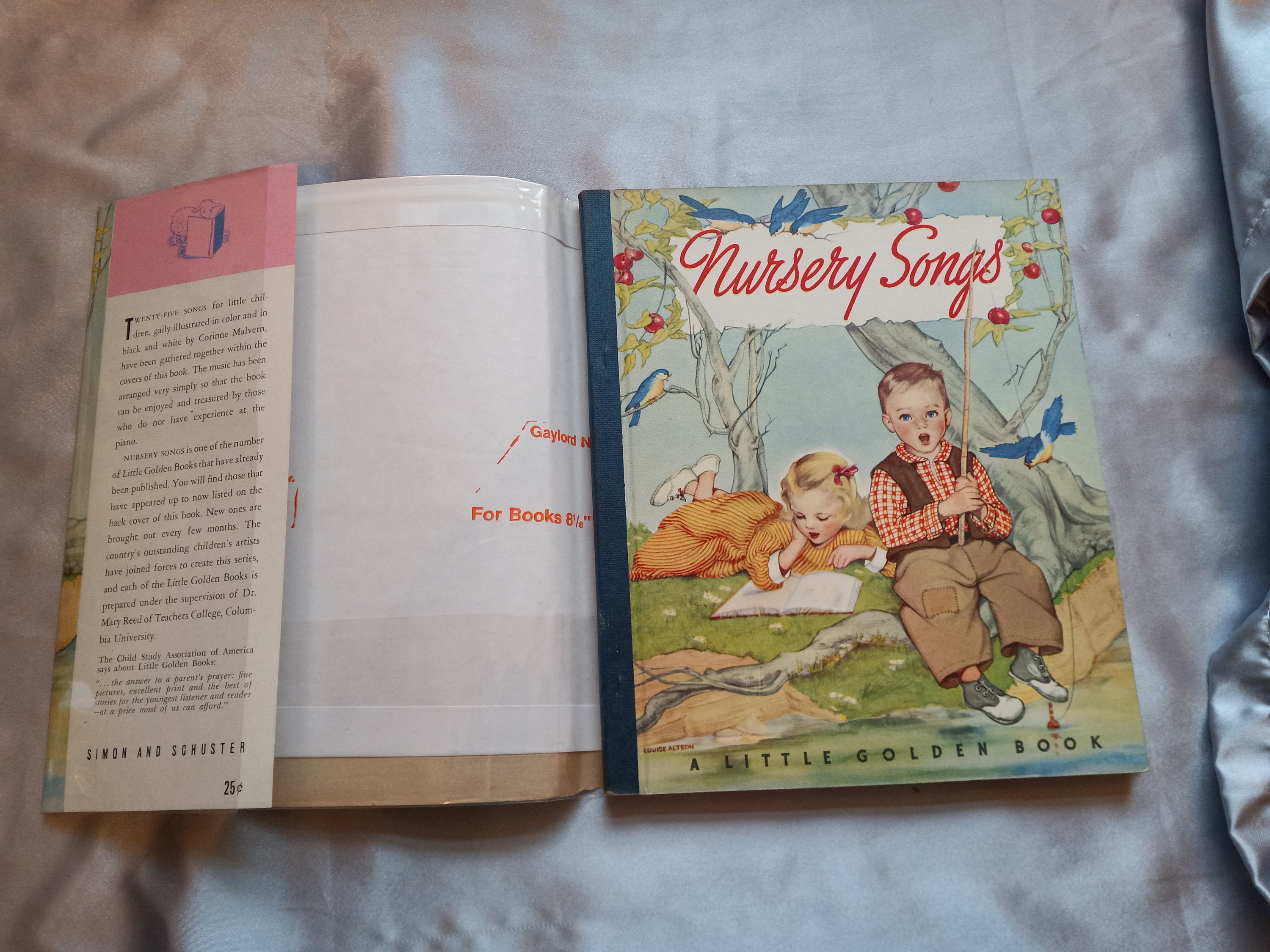 Nursery Songs A Little Golden Book 1944 Sixth Edition With Dust Cover ...