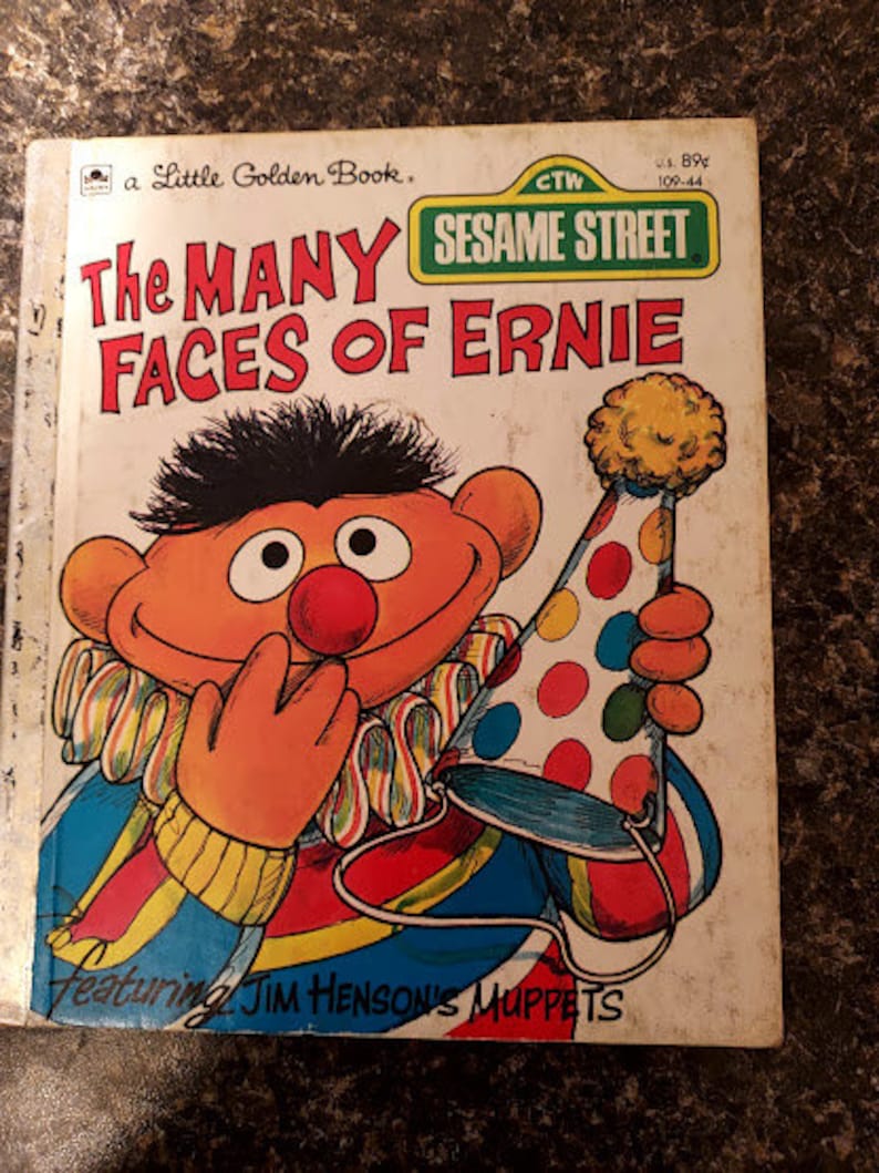 Sesame Street: the Many Faces of Ernie - A Learning Book - Etsy