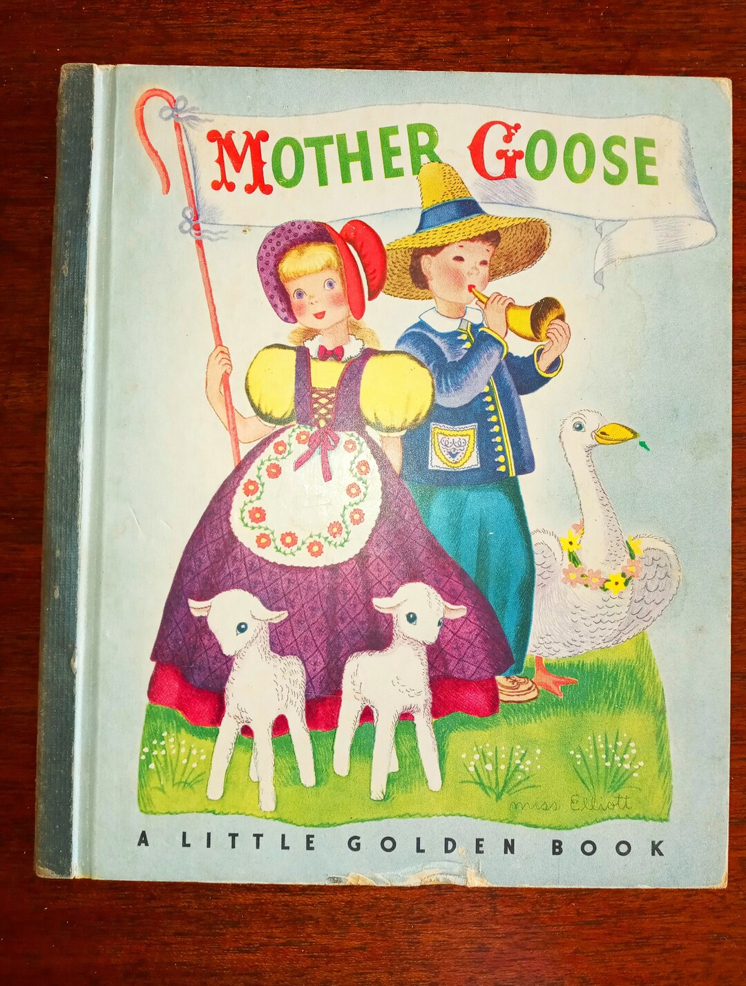 1944 Little Golden Book Mother Goose - Etsy