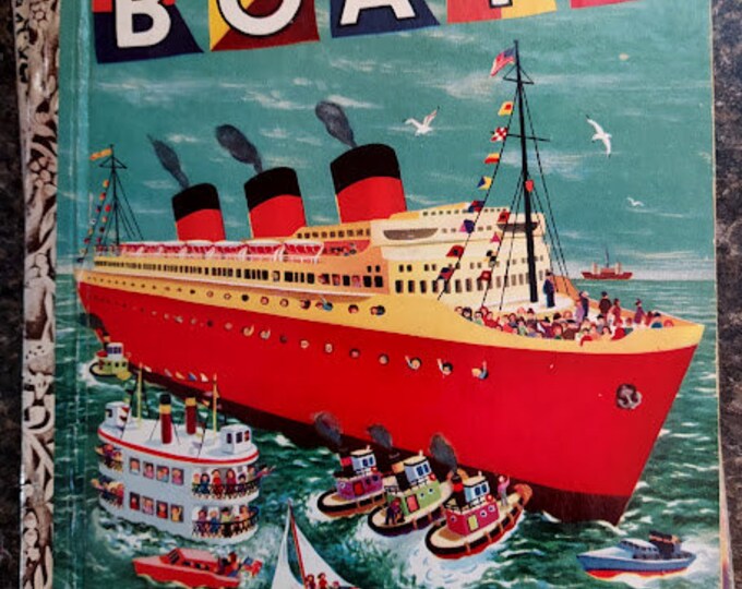 Boats 1951 A Little Golden Book - Etsy