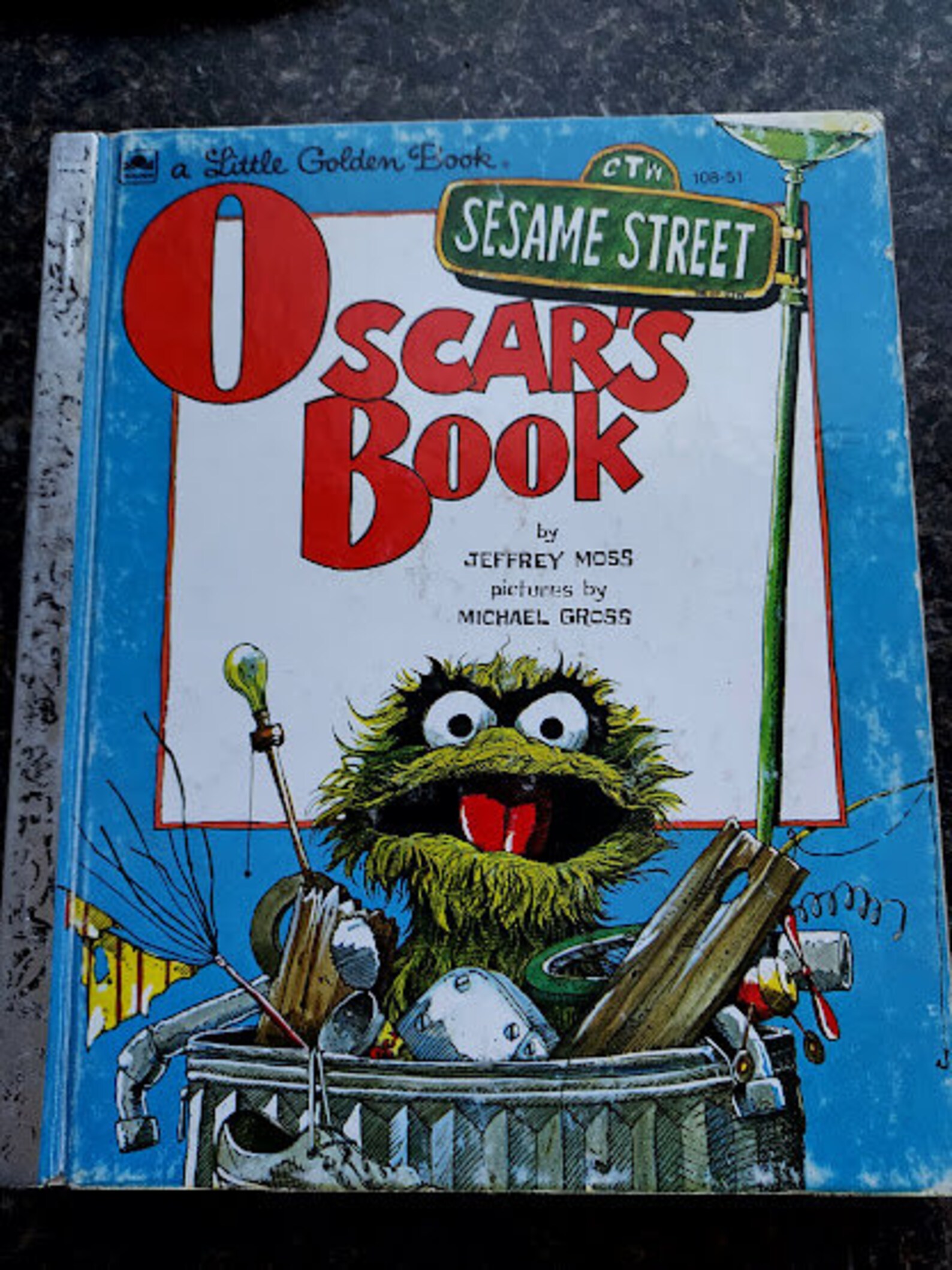 Oscar's Book by Sesame Street A Little Golden Book - Etsy