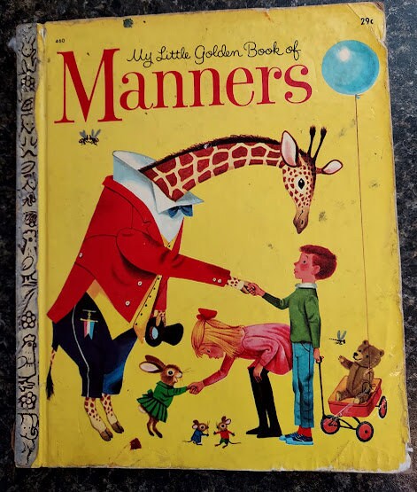 Manners First Edition Little Golden Book - Etsy