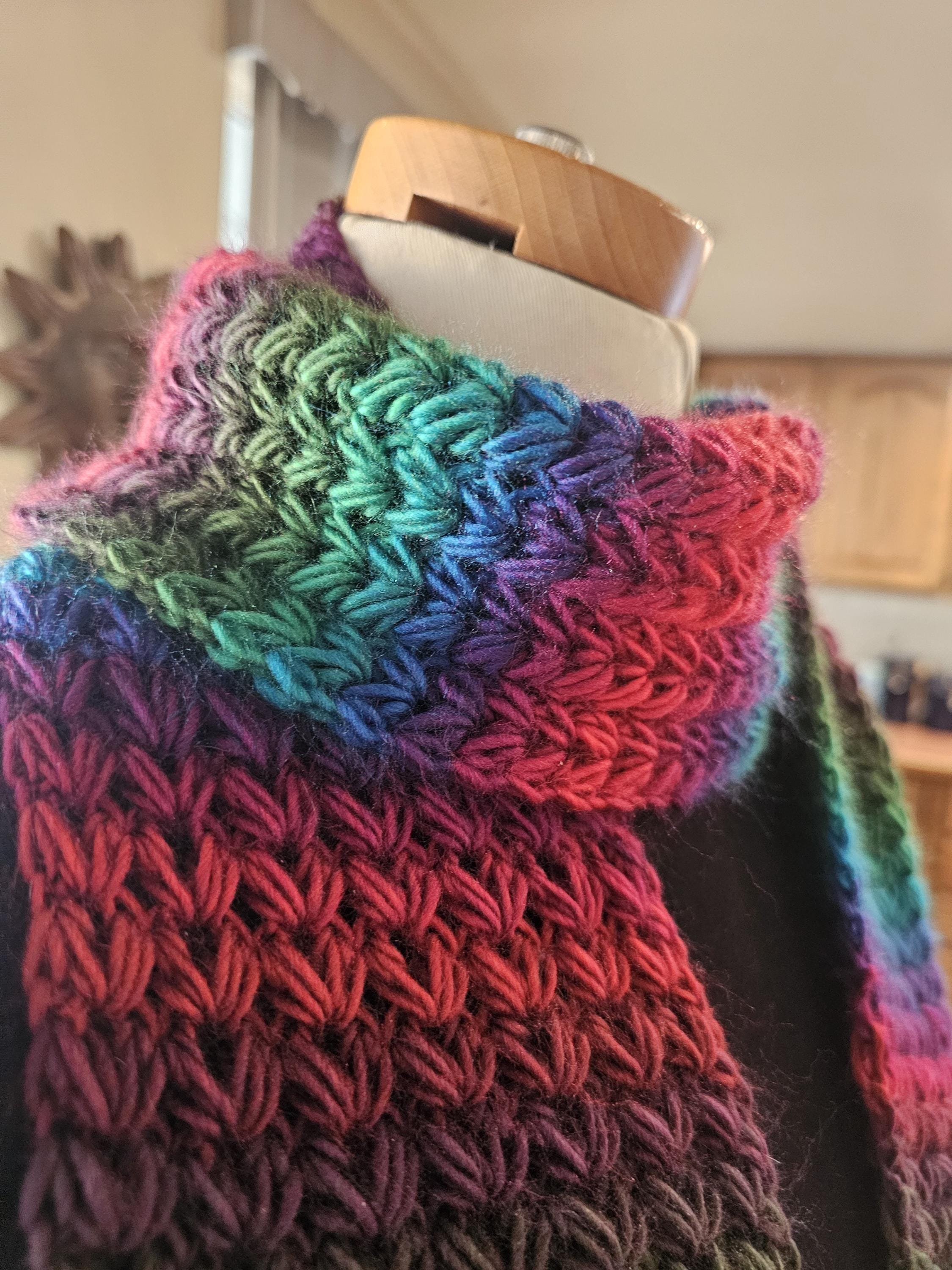 Tunisian V-puff Scarf Digital Pattern - Etsy