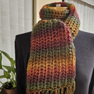 Tunisian V-puff Scarf Digital Pattern - Etsy