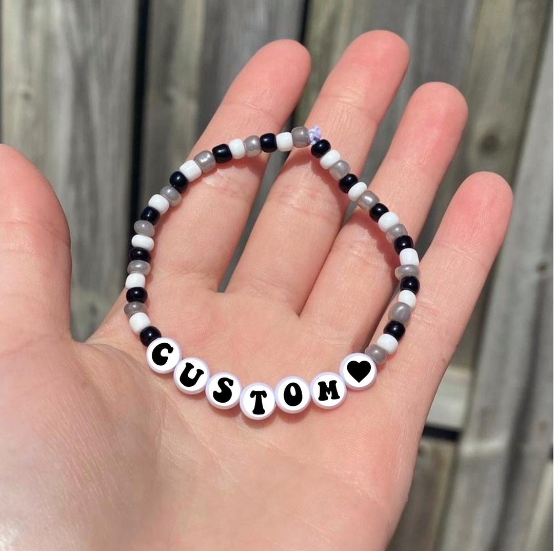 Custom Bead Bracelet Customized Jewelry Gifts for Her Gifts for Him ...